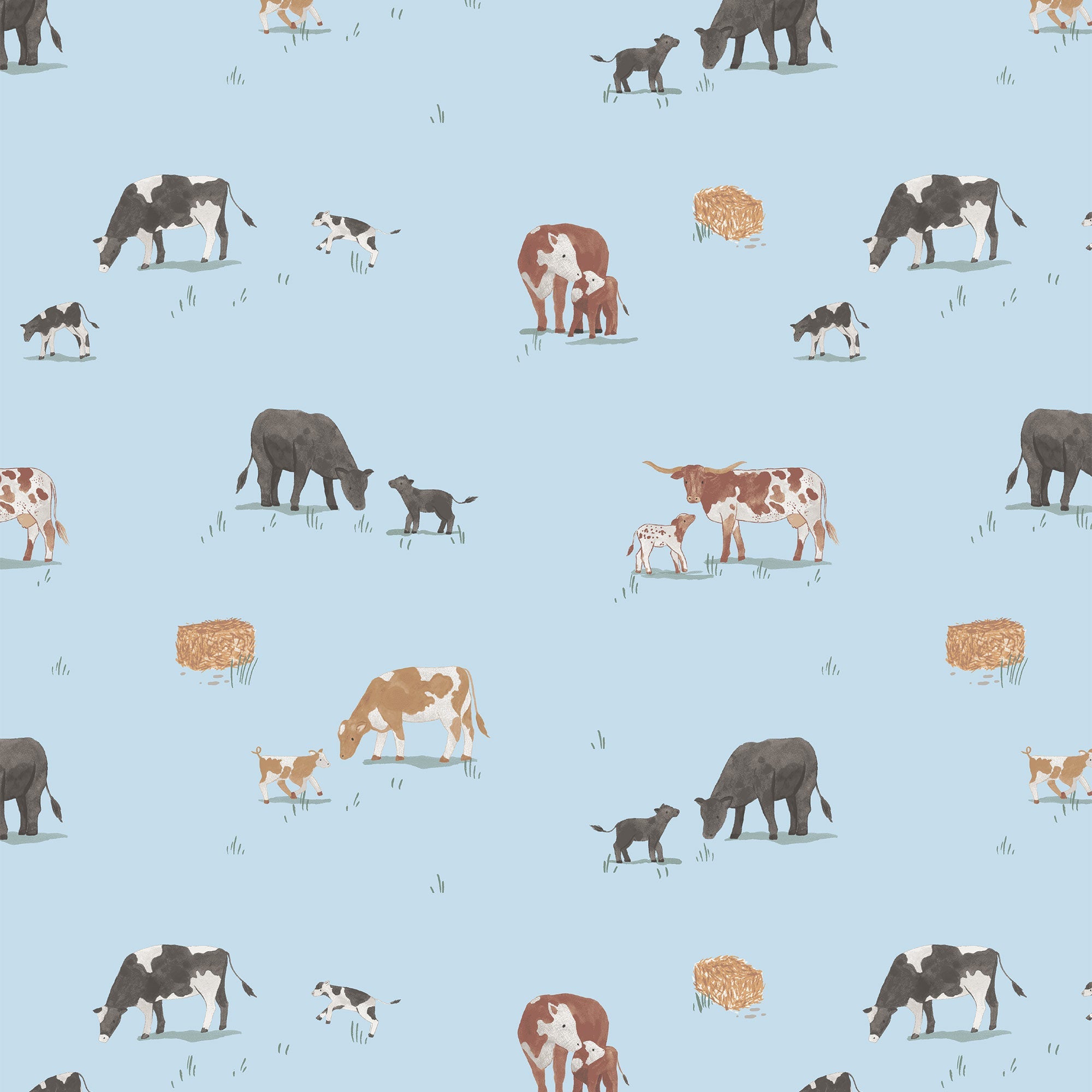 Cow Families Blue – Angel Dear