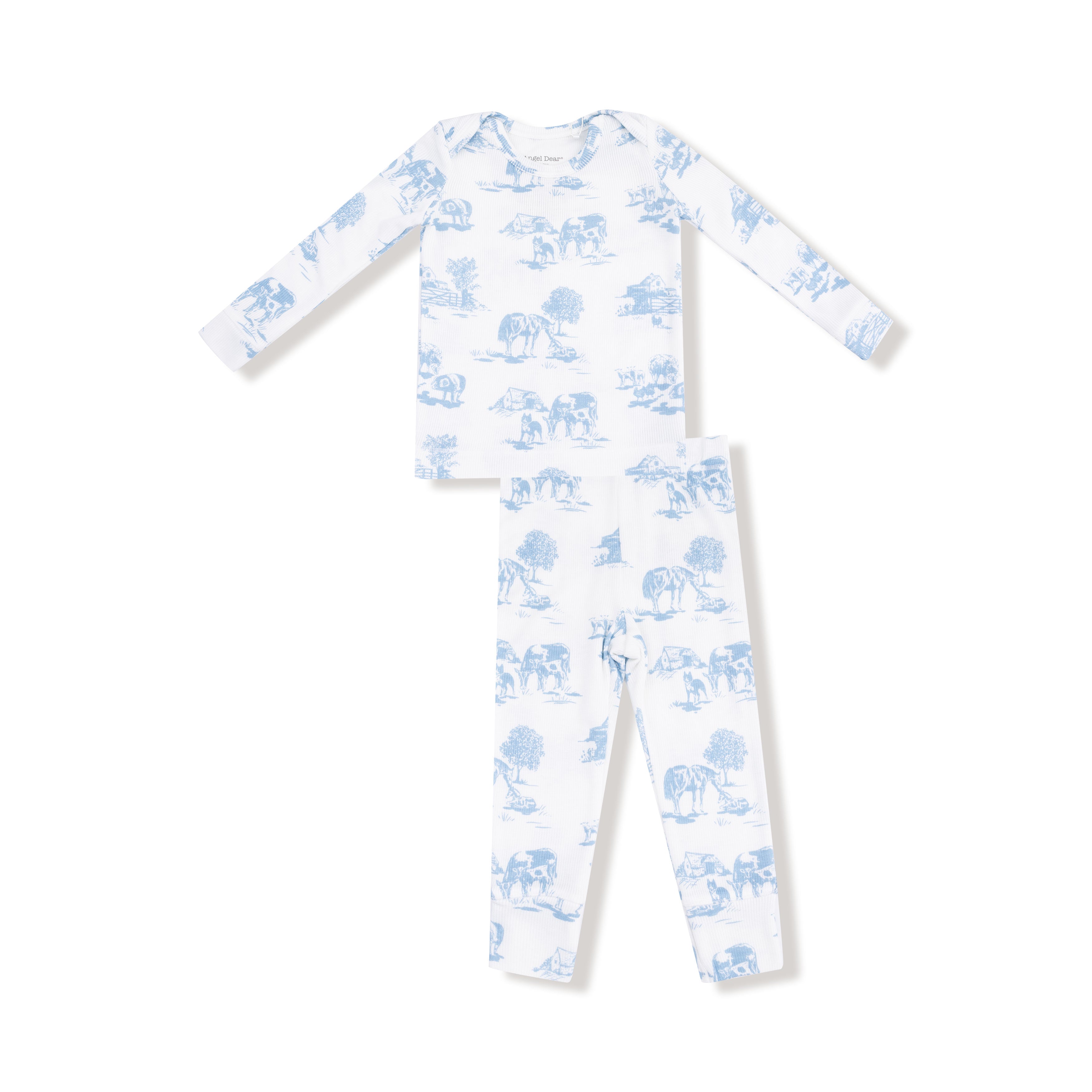 Farm Toile - Blue - Loungewear Set – Angel Dear